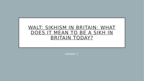 RE - Sikhism in Britain: What does it mean to be a Sikh in Britain ...