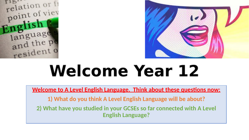 A Level English Language Spoken Discourse FULL Unit AQA Paper 1 ...