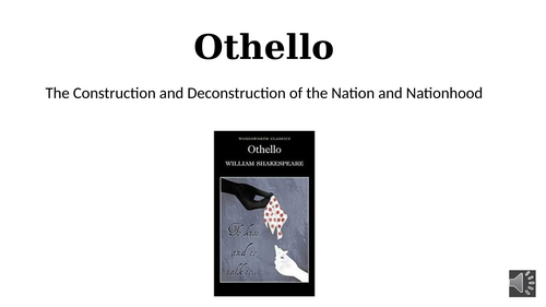 William Shakespeare 'Othello' PowerPoint | Teaching Resources