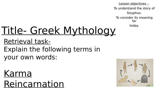 Greek mythology lesson | Teaching Resources