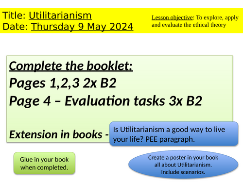 Utilitarianism | Teaching Resources