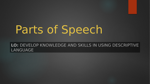 Parts of Speech (Verbs, Nouns, Adjectives, Adverbs) | Teaching Resources Parts of Speech (Verbs, Nouns, Adjectives, Adverbs) | Teaching Resources