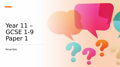 GCSE Business recap questions for paper 1 | Teaching Resources