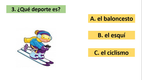 Spanish Hobbies and Sports Quiz | Teaching Resources