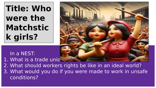 Industrial Revolution Matchstick girls | Teaching Resources