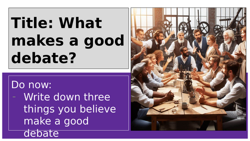 Industrial Revolution Debate | Teaching Resources