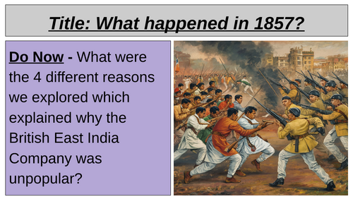 British Colonialism Indian Rebellion 1857 | Teaching Resources