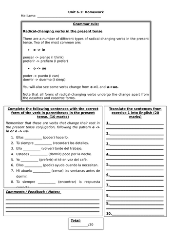 Unit 6: De paseo por el mundo hispano (Claro 2) HOMEWORK | Teaching ...
