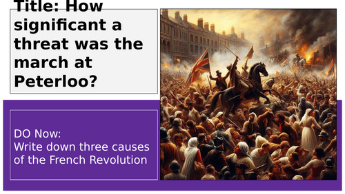 Peterloo March | Teaching Resources