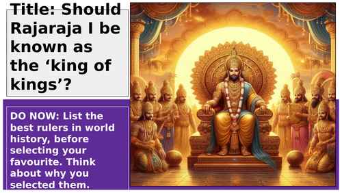 Medieval Monarchs Rajaraja I | Teaching Resources