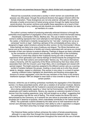 A* A Level English Literature Essay - The Handmaid's Tale | Teaching ...