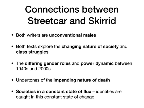 A Level English Literature Skirrid Hill & Streetcar Named Desire ...