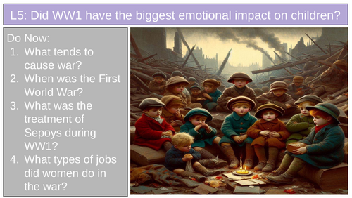 WWI WW1 Children | Teaching Resources