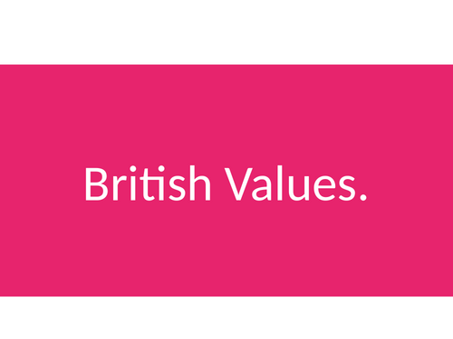 British Values | Teaching Resources