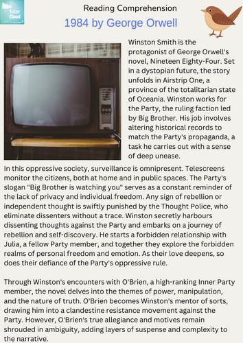 Nineteen Eighty-Four by George Orwell – Reading Comprehension ...