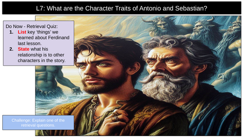 The Tempest Antonio Sebastian | Teaching Resources