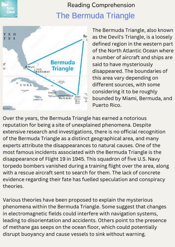 The Bermuda Triangle – Reading Comprehension | Teaching Resources The Bermuda Triangle – Reading Comprehension | Teaching Resources