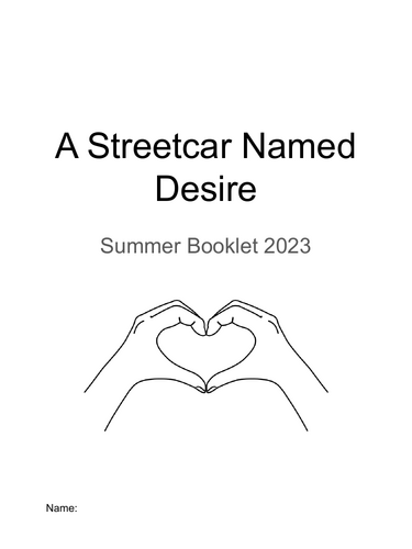 A Streetcar Named Desire Revision Booklet | Teaching Resources