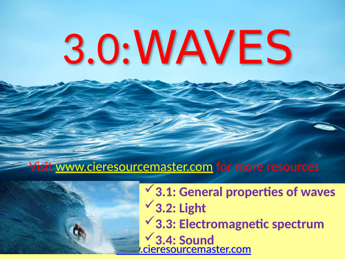 IGCSE SOUND Waves 2024 | Teaching Resources