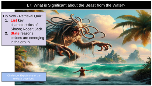Lord of the Flies Beast from the Water | Teaching Resources
