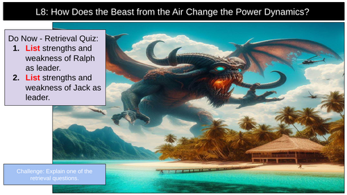 Lord of the Flies Beast from the Air | Teaching Resources