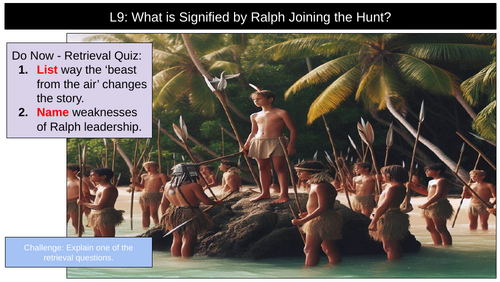 Lord of the Flies Ralph Hunt | Teaching Resources