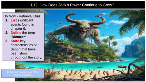 Lord of the Flies Jack Power | Teaching Resources