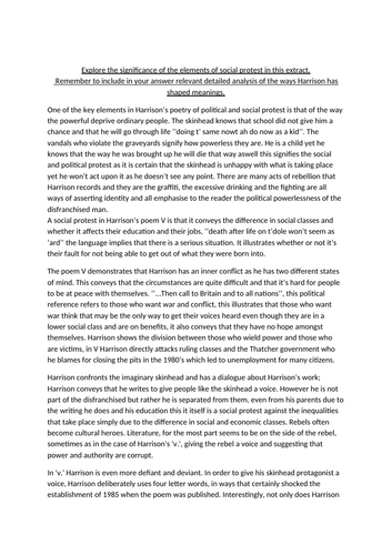 Essay on the significance of the elements of social protest in Tony ...