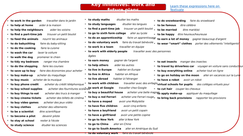 Dynamo 3 Rouge Module 2 Revision Knowledge organisers & translation ...