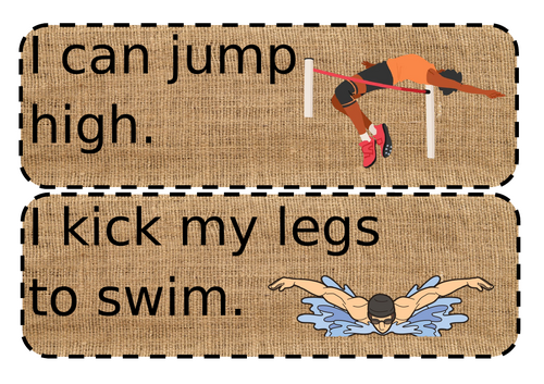 Phase 3/4 olympic themed simple sentences | Teaching Resources
