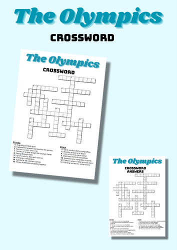 The Olympic Games Crossword - End of Year Activity | Teaching Resources