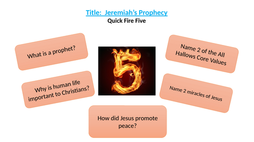 Lesson 2 - Jeremiah & Prophecy (Y8 RED) | Teaching Resources