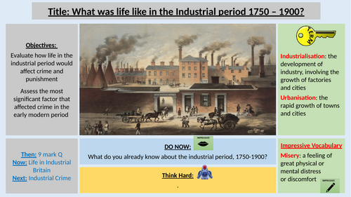 8. Industrial Britain Overview OCR History | Teaching Resources