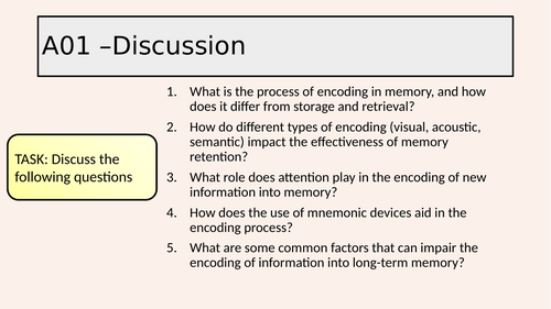 Edexcel GCSE 9 - 1 Psychology - Memory - Short-term and Long-term ... Edexcel GCSE 9 - 1 Psychology - Memory - Short-term and Long-term ...