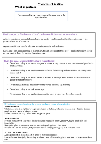 Justice | Teaching Resources