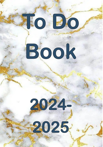 Yearly To Do Book | Teaching Resources