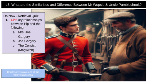 Great Expectations Mr Wopsle Uncle Pumblechook | Teaching Resources