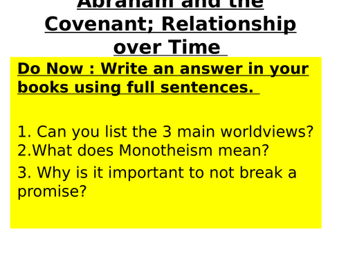 Abraham: the beginnings of Judaism | Teaching Resources