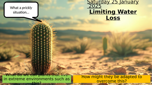 6.5 Limiting Water Loss | Teaching Resources