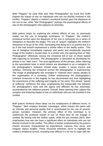 GCSE English Literature: Compare how poets explore the effects of war ...