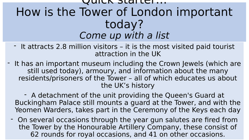 Tower of London - OCR Site Study - Artist Impression | Teaching Resources