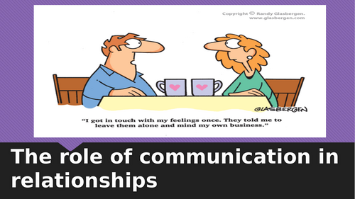 IB Personal Relationships - The role of communication | Teaching Resources