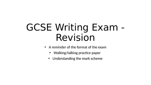 New AQA French GCSE Writing Sample Paper - walking talking mock ...