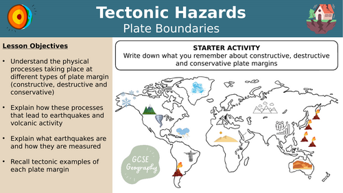 GCSE Geography Plate Boundaries | Teaching Resources