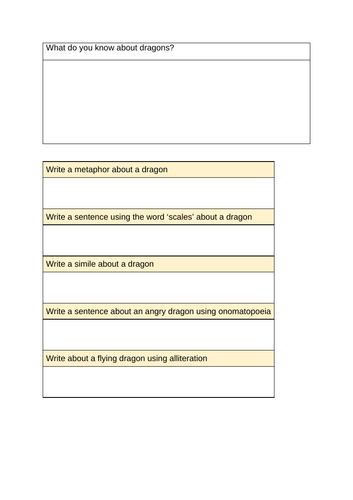 The Last Dragon Ian Larmont Analysing Language Structure and Theme KS3 ...
