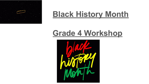 Black History Month Primary Workshop | Teaching Resources