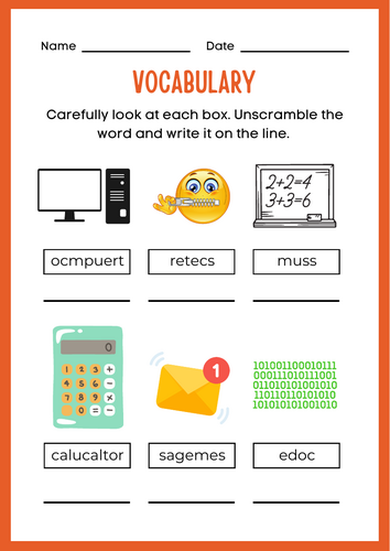 Vocabulary: What Are Computers? | Teaching Resources