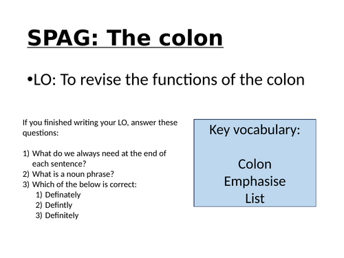 Writing an informal letter & SPAG | Teaching Resources