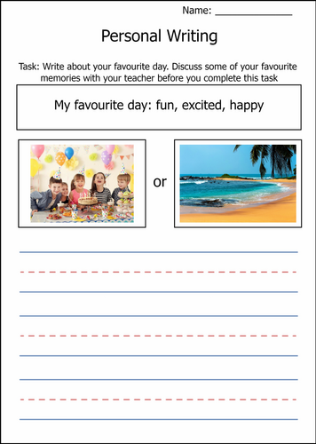 Writing templates - Creative, Functional, Personal for early ...