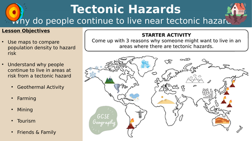 GCSE Geography Living Near Tectonic Hazards Lesson | Teaching Resources
